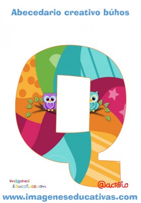 Abecedario Creativo. Motivo Búhos