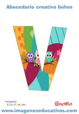 Abecedario Creativo. Motivo Búhos