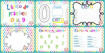 Librito para practicar los números del 1 al 10 | El Rincón De Aprender