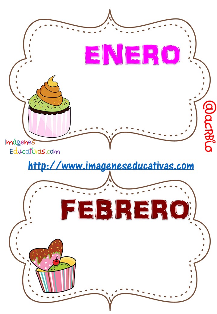 Tarjetas cumpleaños por meses (2) - Imagenes Educativas