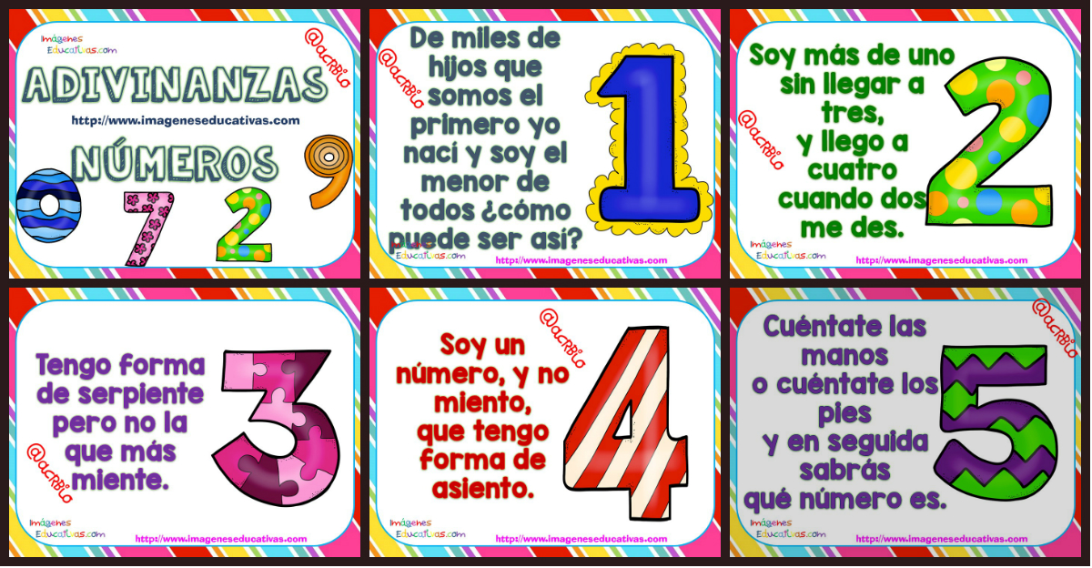 Las adivinanzas de los NÚMEROS - Imagenes Educativas