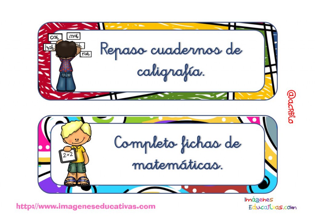 Tarjetas “Terminé” ¿Qué hago? para nuestros niños y niñas más rápidos ...