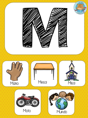 Sílabas carteles para trabajar y decorar - Imagenes Educativas
