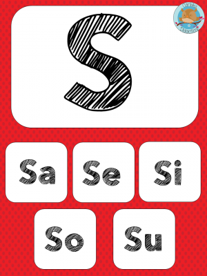 Sílabas carteles para trabajar y decorar - Imagenes Educativas