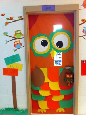 Puertas de clase y decoraciones con BÚHOS - Imagenes Educativas