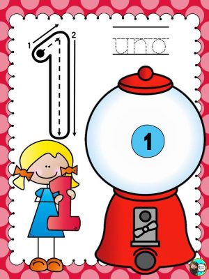 Tarjetas para trabajar los números y repasar trazo, conteo y grafía ...