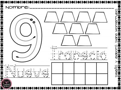 Estupendo cuaderno para trabajar números, trazos y figuras - Imagenes ...