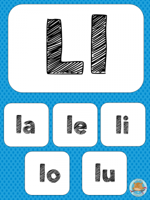 Sílabas carteles para trabajar y decorar II - Imagenes Educativas