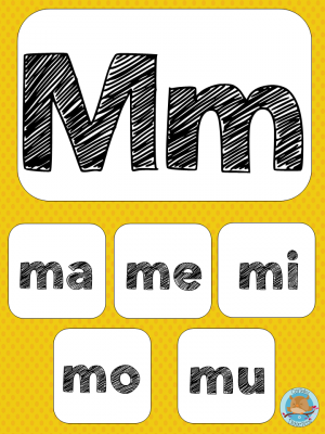 Sílabas carteles para trabajar y decorar II - Imagenes Educativas