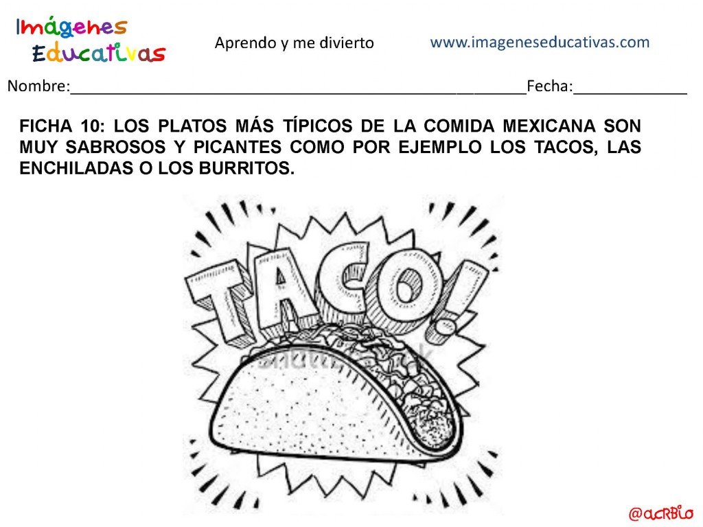 Cuaderno para trabajar México, aprendemos coloreando.