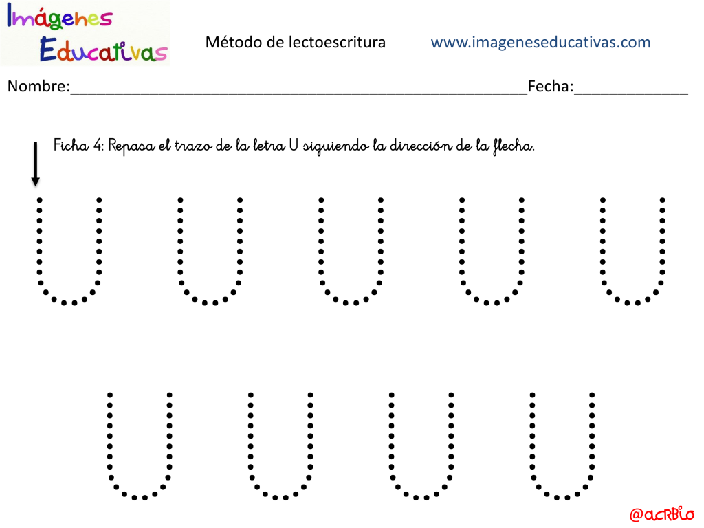 Método de Lectoescritura: Letra u
