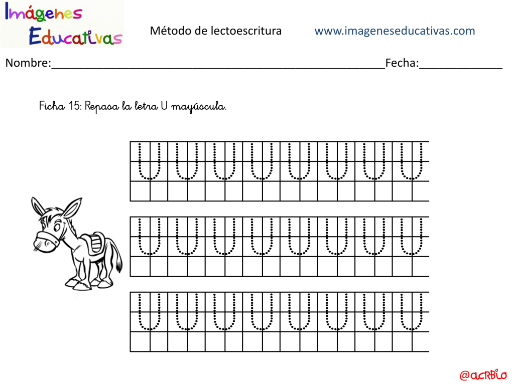 Método de Lectoescritura: Letra u - Imagenes Educativas