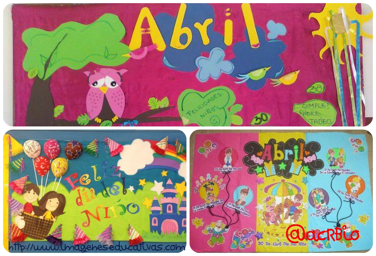 Ideas para el Periódico mural del mes de abril.