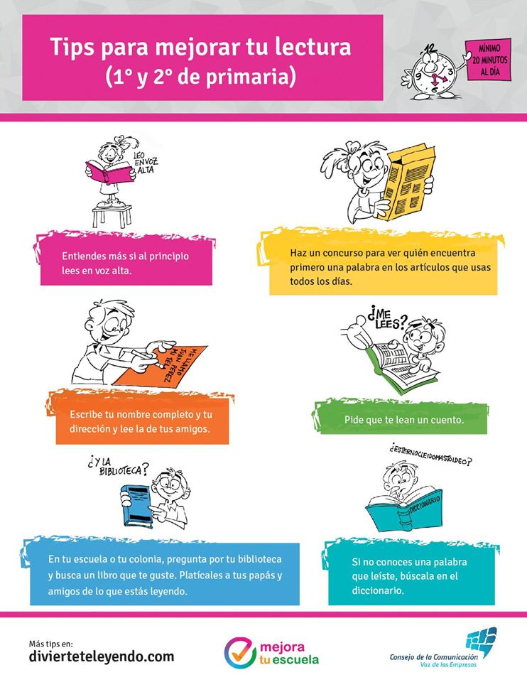 Tips para mejorar tu lectura (1° y 2° de primaria)