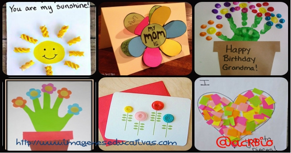 Regalo Dia De La Madre Tarjetas Collage 2 Portada Imagenes Educativas