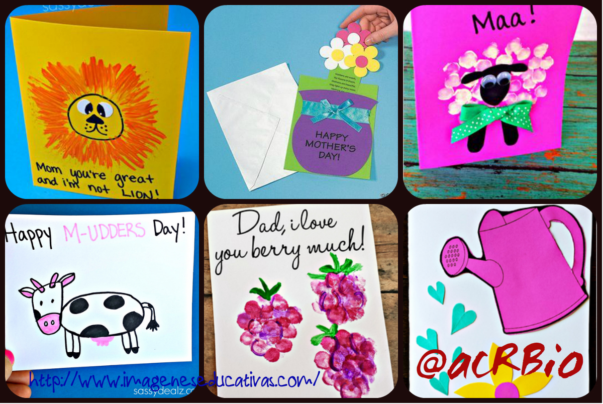 Tarjeta Día De La Madre Collage 2 Imagenes Educativas