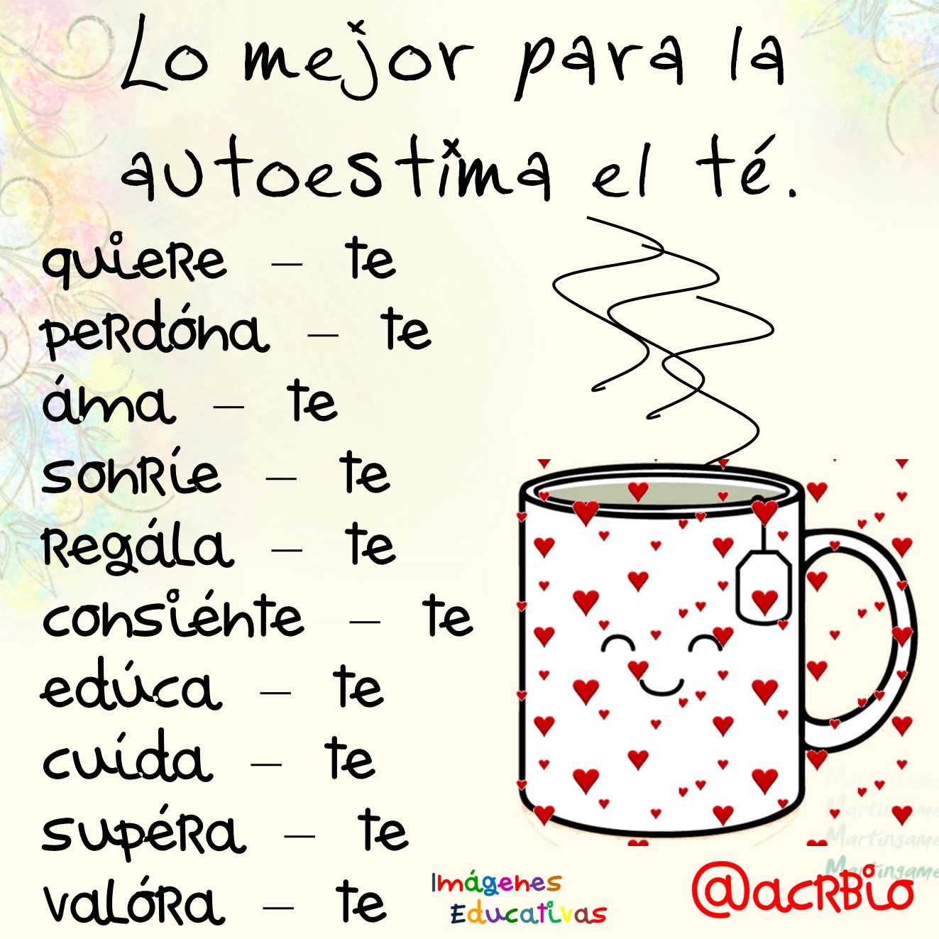 Lo mejor para la autoestima el té – Imagenes Educativas Lo mejor para la autoestima el té – Imagenes Educativas