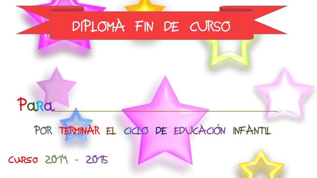 Súper Colección Diplomas para celebrar Fin de curso imprimibles ...
