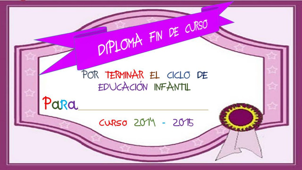 Nueva Colección de 50 Diplomas para Fin de curso imprimibles editables ...