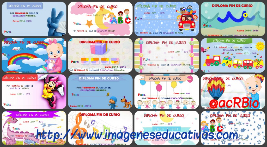 Nueva Colección de 50 Diplomas para Fin de curso imprimibles editables ...