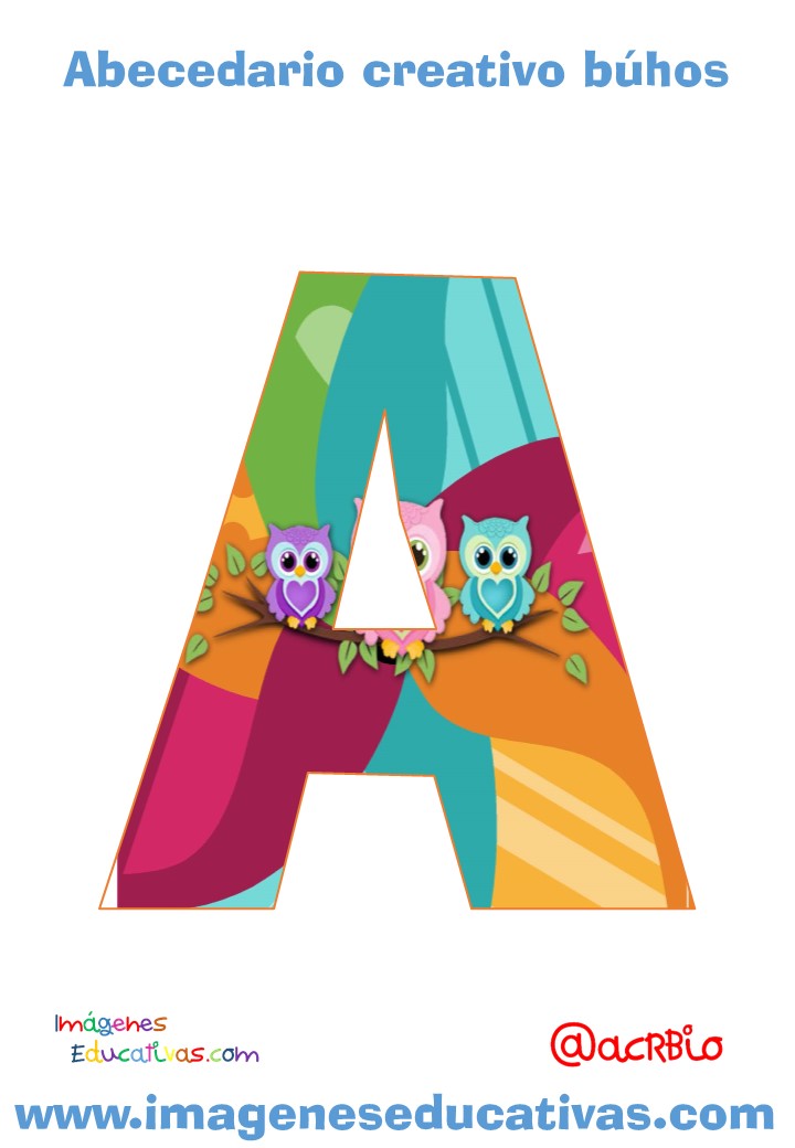 Abecedario creativo Búhos (1) - Imagenes Educativas