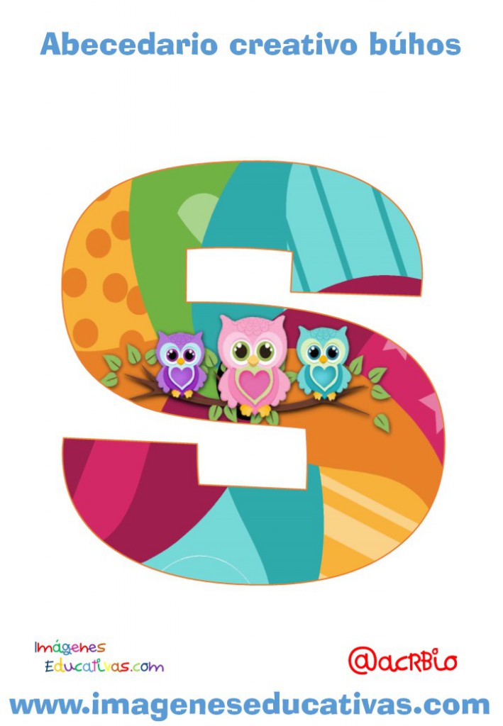 Abecedario creativo Búhos (20) - Imagenes Educativas