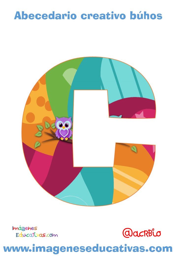 Abecedario creativo Búhos (3) - Imagenes Educativas