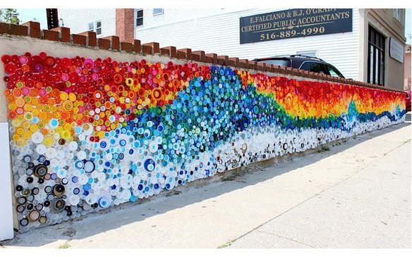 Murales con tapones de plástico (3) - Imagenes Educativas