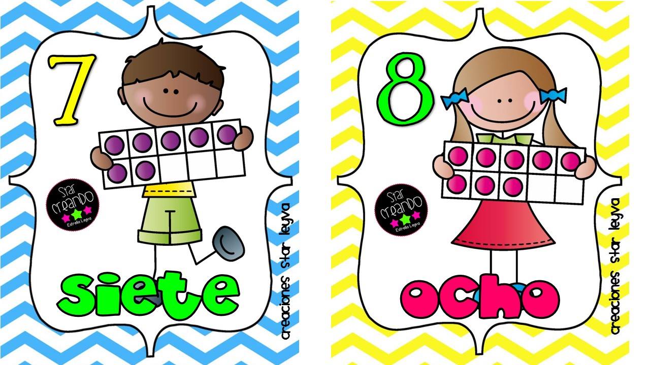 Números Carteles (5) - Imagenes Educativas