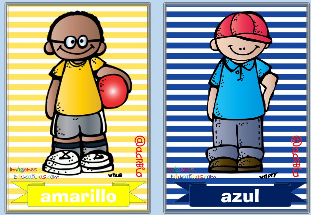 Tarjetas para aprender los colores