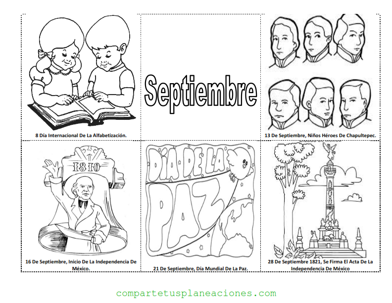 Fichas y actividades efemérides septiembre (2) - Imagenes Educativas