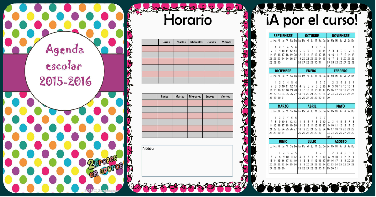 Plantilla De Agenda Para Profesores Agenda Docente Semanal 2023