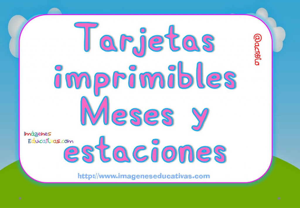 Tarjetas imprimibles meses y estaciones Peppa Pig - Imagenes Educativas