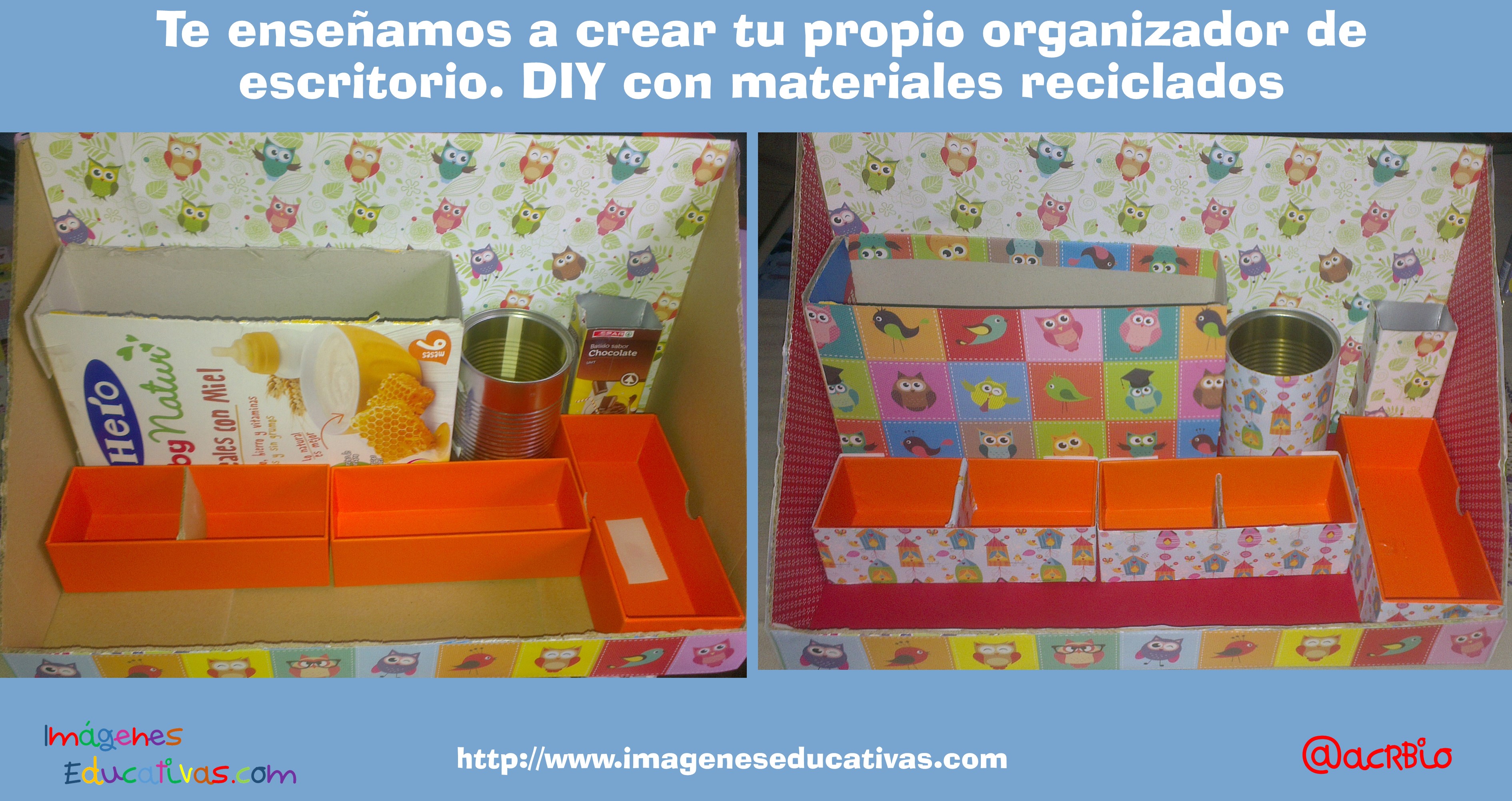 Te enseñamos a crear tu propio organizador de escritorio. DIY con ...