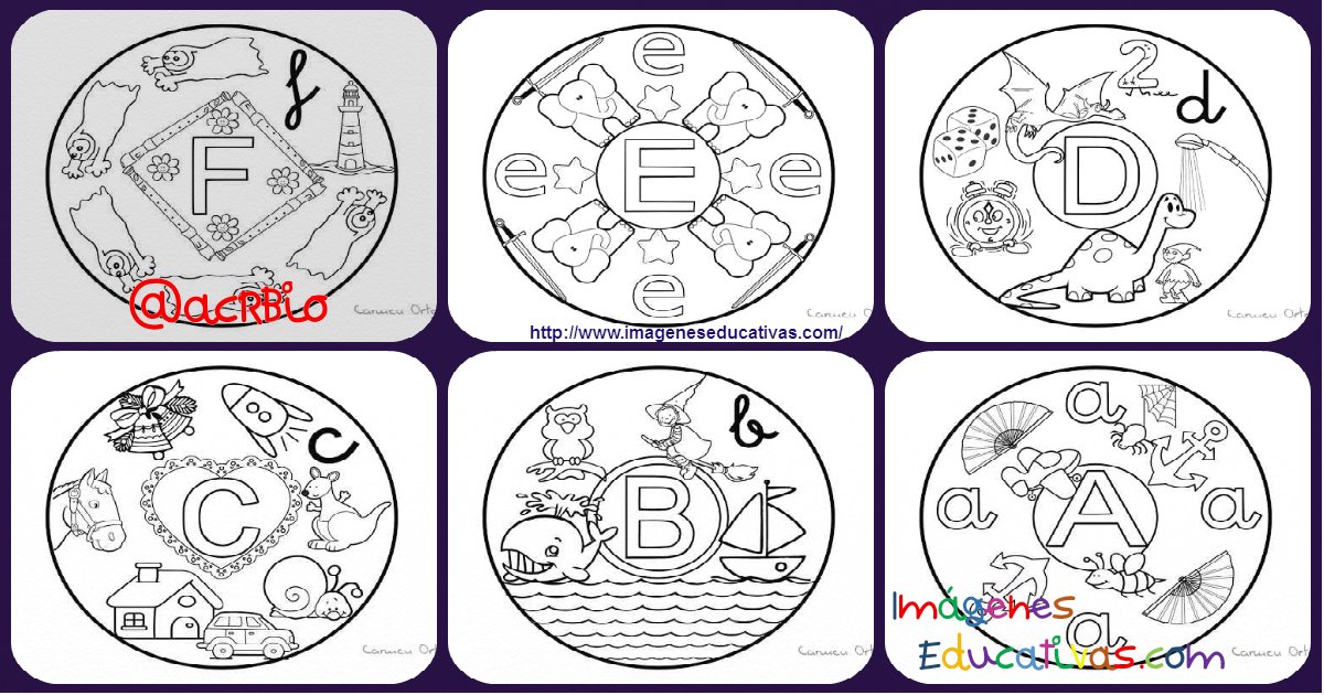 Abecedario de mandalas para colorear. Listo para descargar e imprimir ...