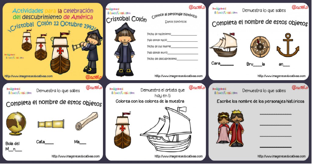 Descubrimiento de América Recopilatorio de materiales - Imagenes Educativas