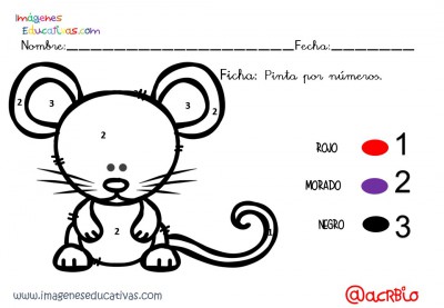 Coloreamos por números con motivos de otoño - Imagenes Educativas