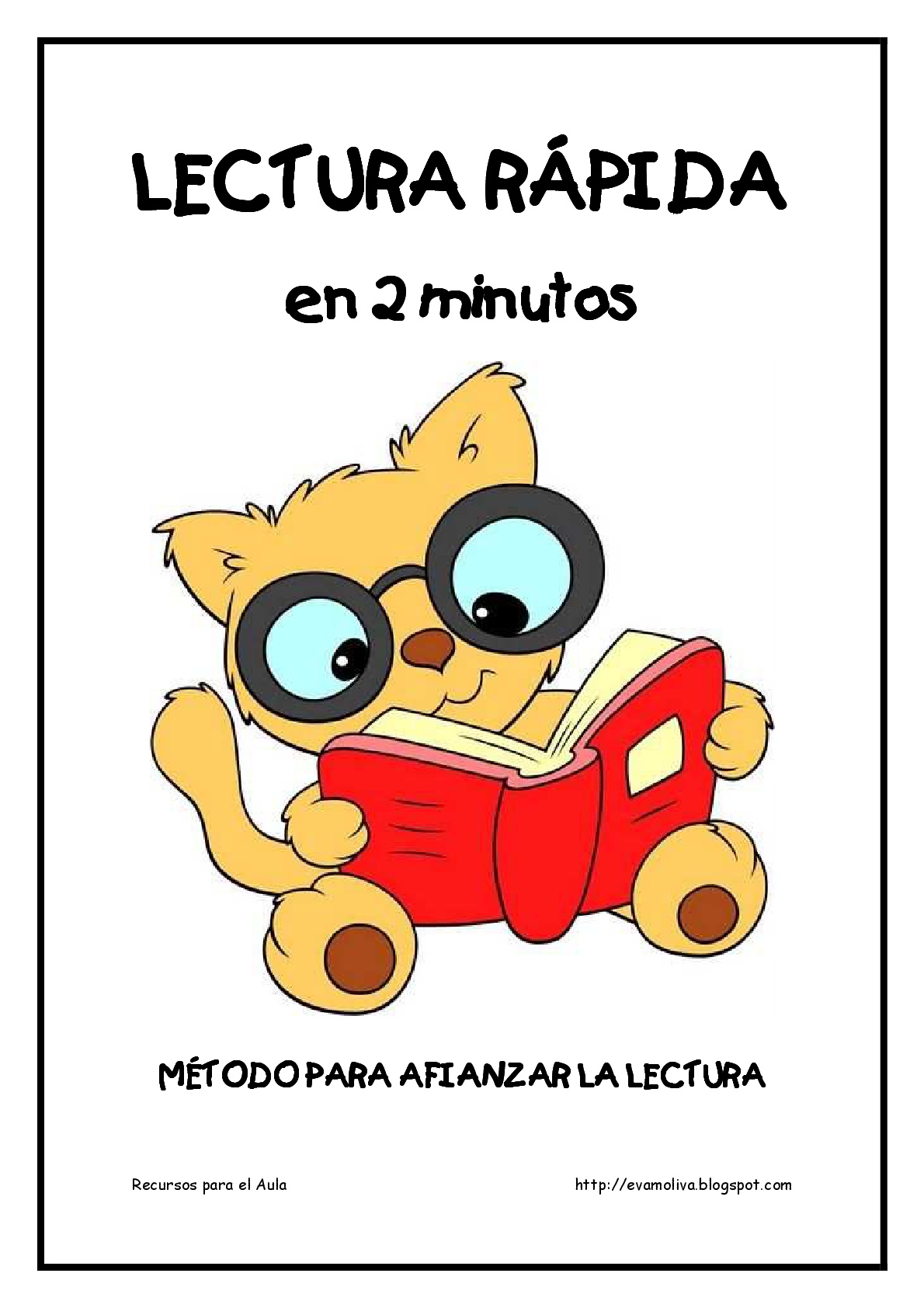 Cuaderno para mejorar la lectura. Lectura Rápida (1) - Imagenes Educativas