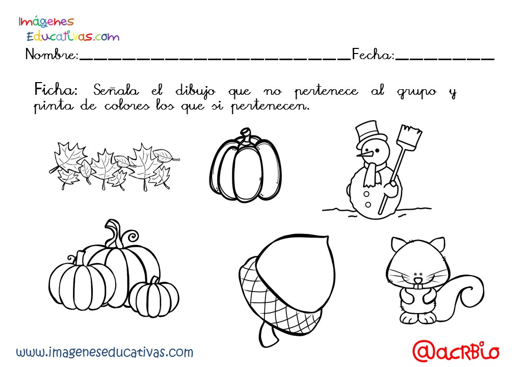 Fichas otoño infantil y primaria (21) - Imagenes Educativas