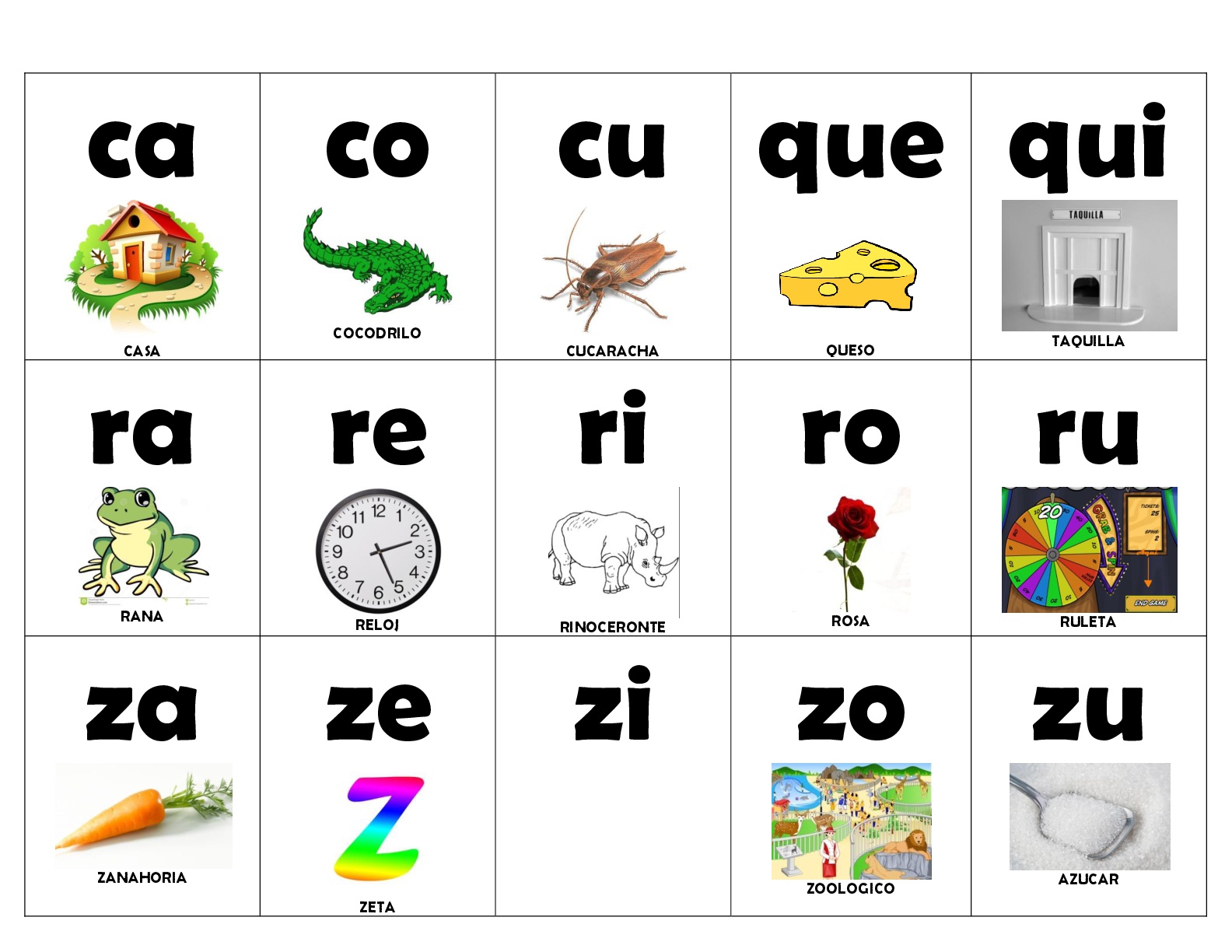 Tarjetas sílabas 2 (3) - Imagenes Educativas