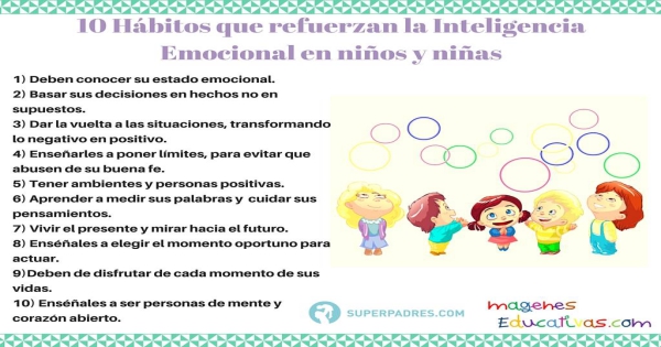 10 Hábitos que refuerzan la Inteligencia Emocional en niños y niñas ...