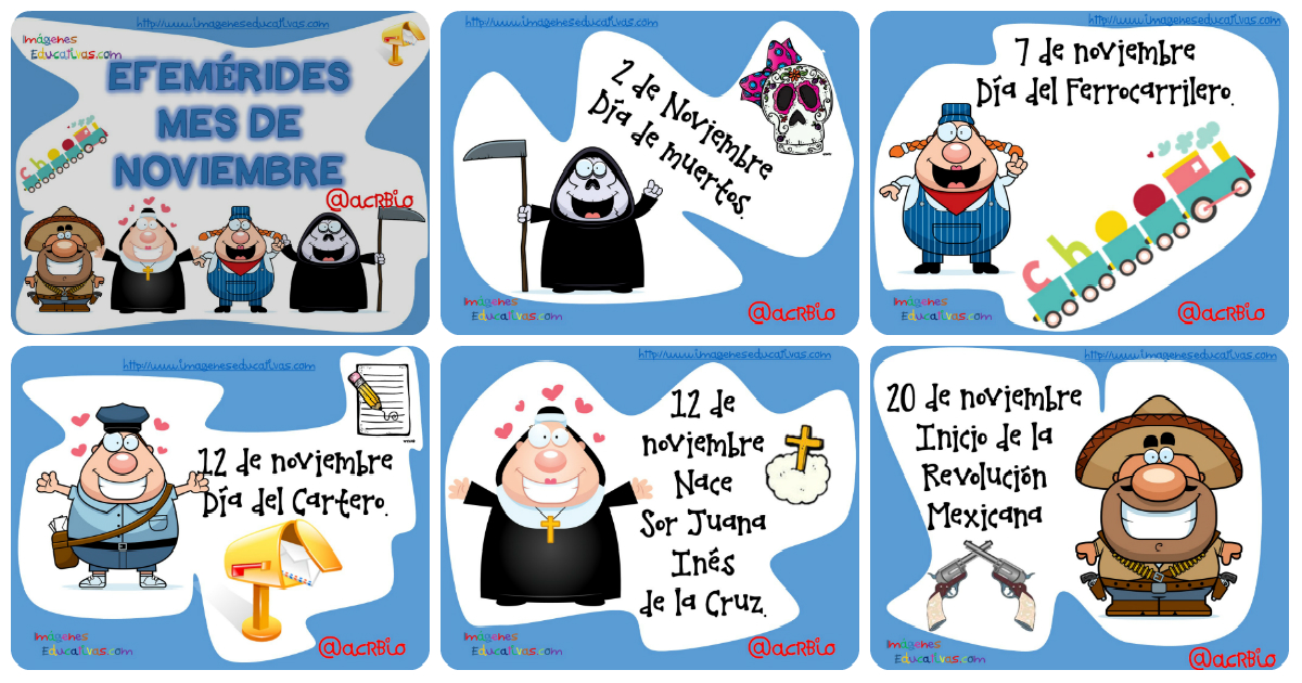Efemérides mes de noviembre Portada - Imagenes Educativas Efemérides mes de noviembre Portada - Imagenes Educativas