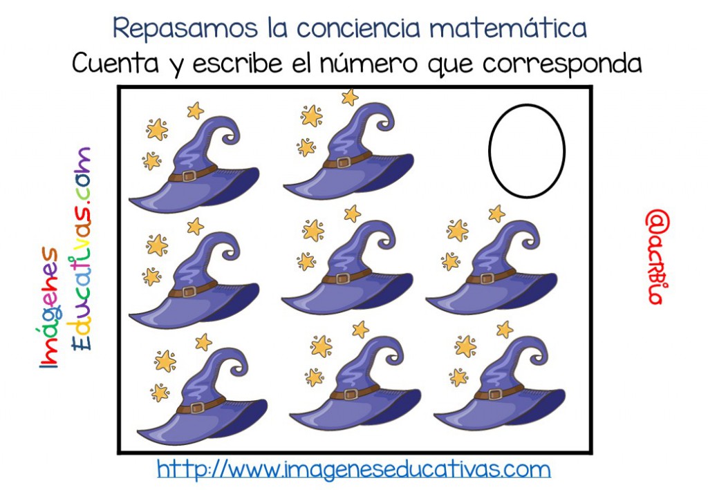 Conciencia matemática, números del 1 al 10 "HALLOWEEN" - Imagenes ...