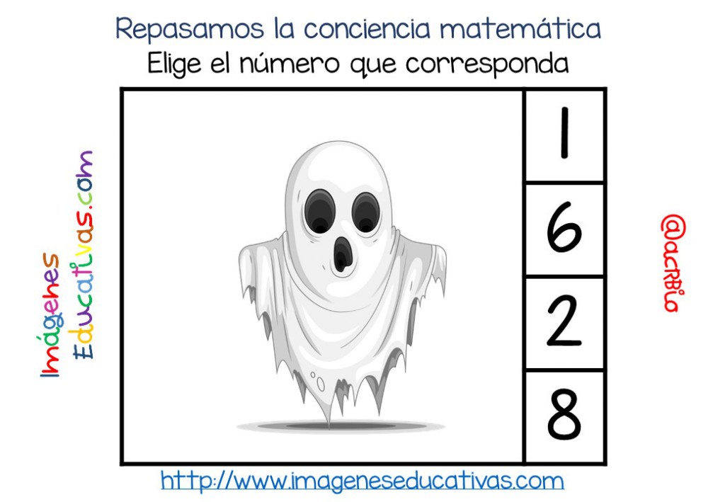 Fichas números 1-20 Halloween (5) - Imagenes Educativas