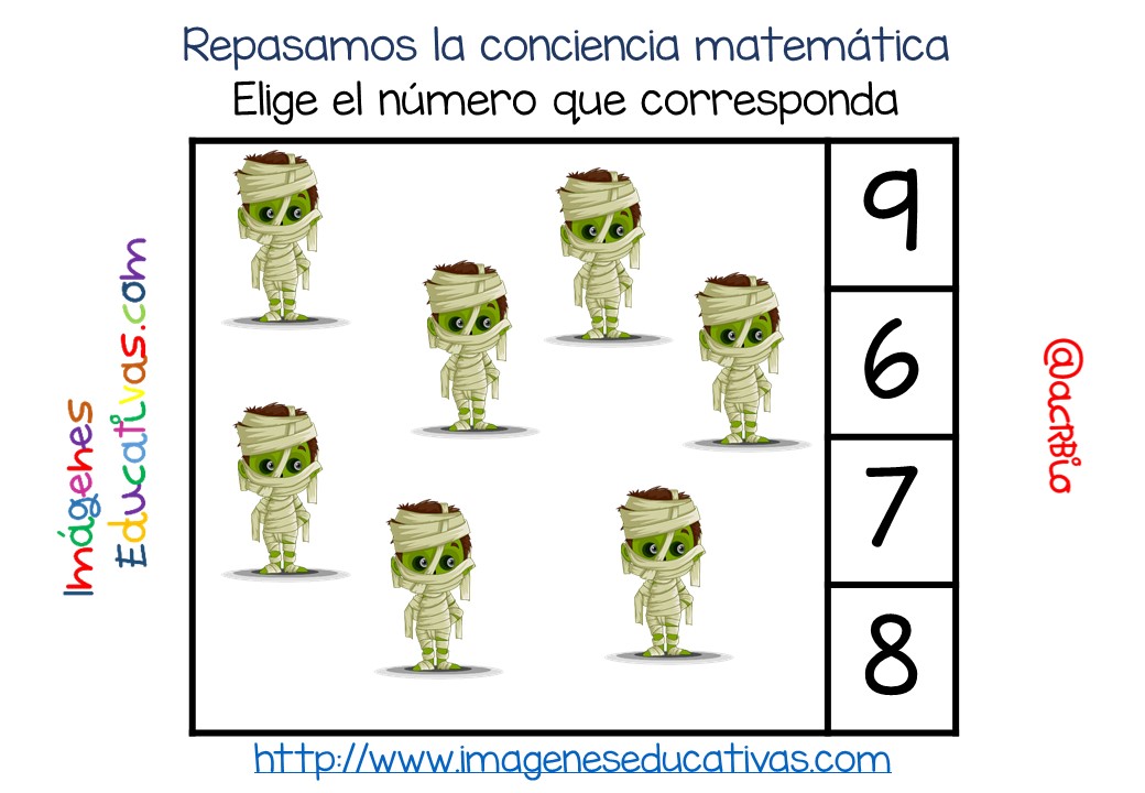Conciencia matemática, números del 1 al 10 "HALLOWEEN" - Imagenes ...