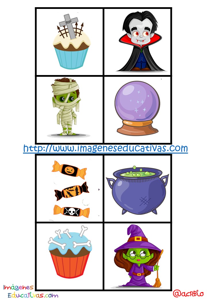 Lotería-Bingo de HALLOWEEN (22) - Imagenes Educativas