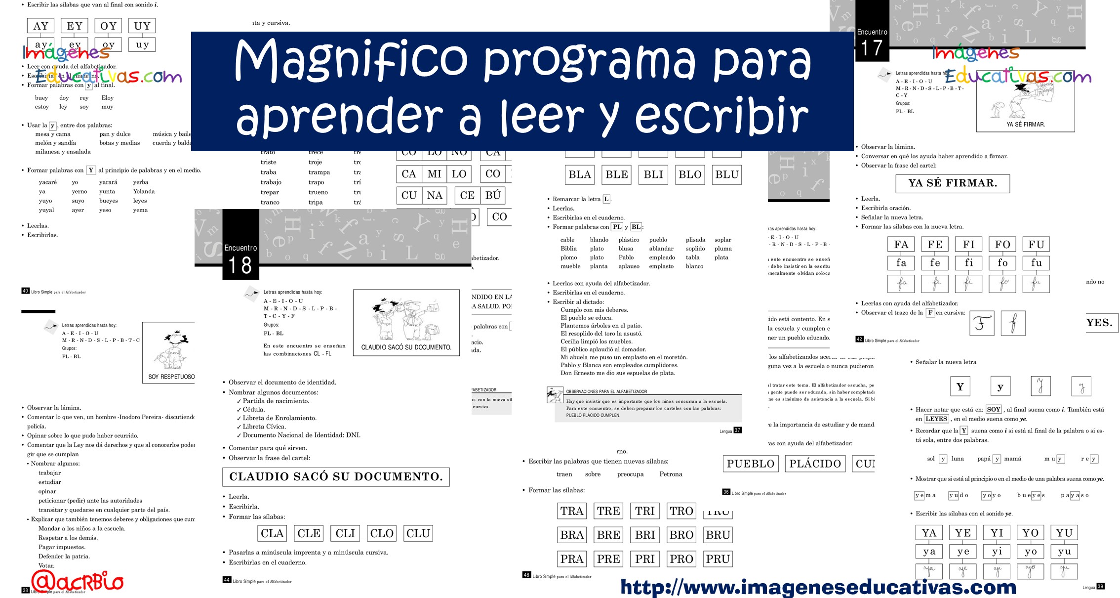 Magnifico programa para aprender a leer y escribir - Imagenes Educativas