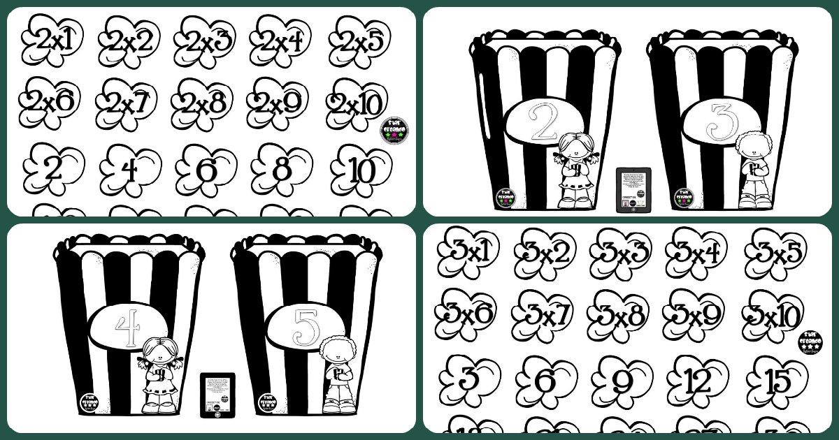 Trabajamos las tablas de multiplicar coloreando este manipulativo juego ...