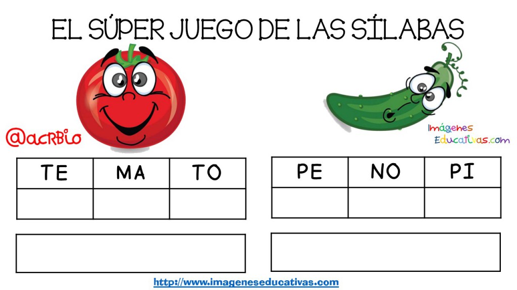 fichas sílabas (4) - Imagenes Educativas