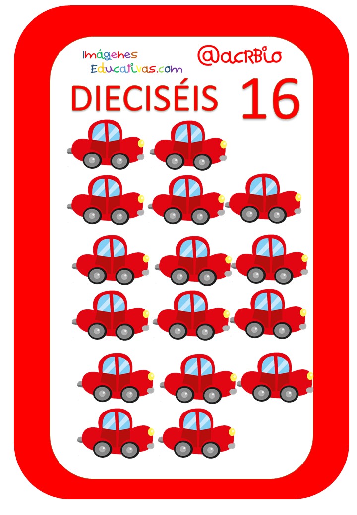 Cartas juguetes números (16) - Imagenes Educativas